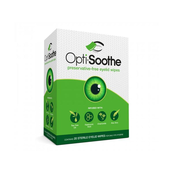 Opti-Soothe Preservative-Free Eyelid Wipes - Net Pharmacy