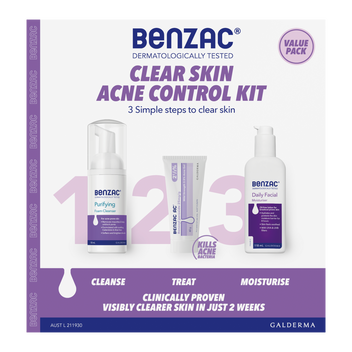 Benzac Clear Skin Acne Control Kit - Net Pharmacy