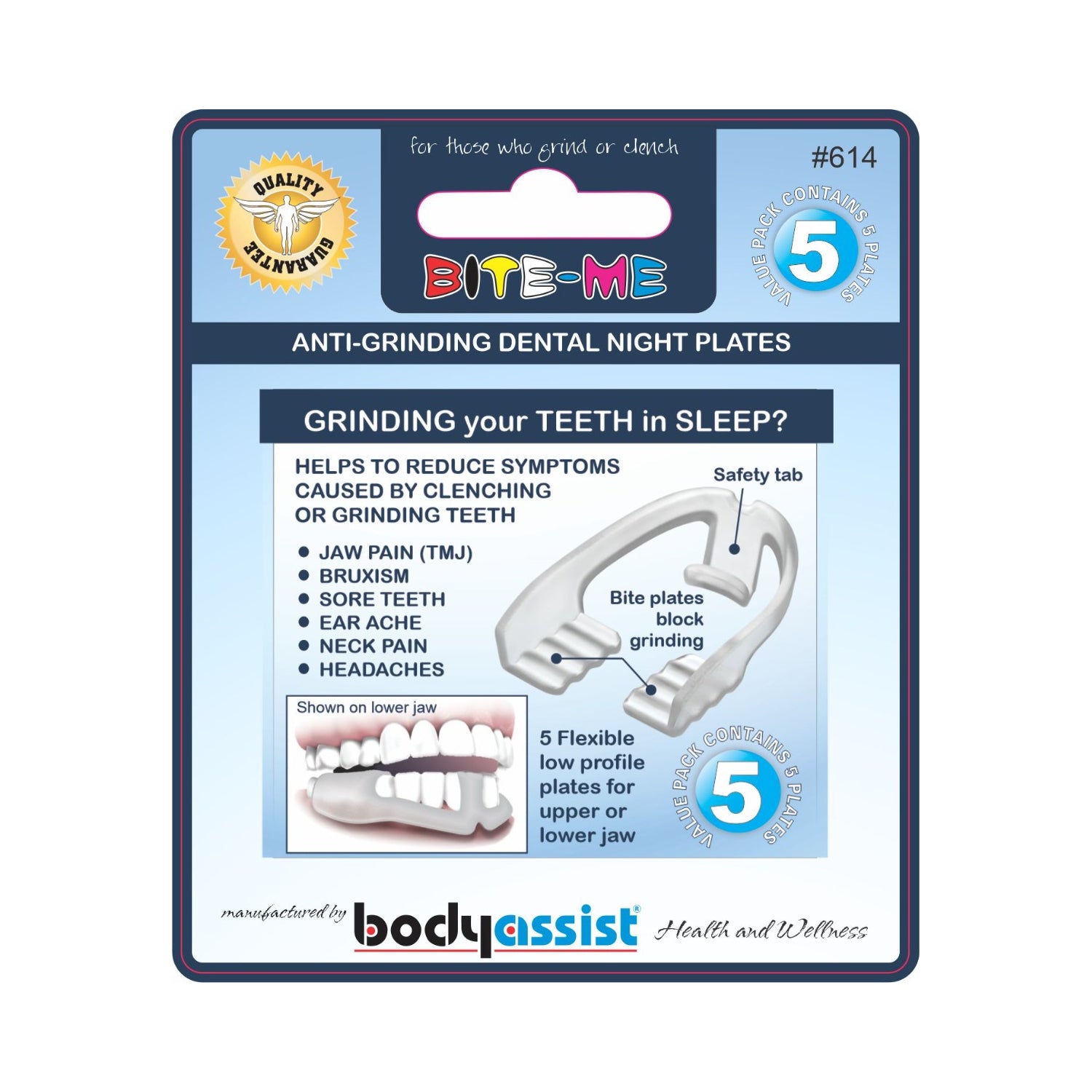 Bodyassist Anti-Grind Dental Night Plates - Net Pharmacy