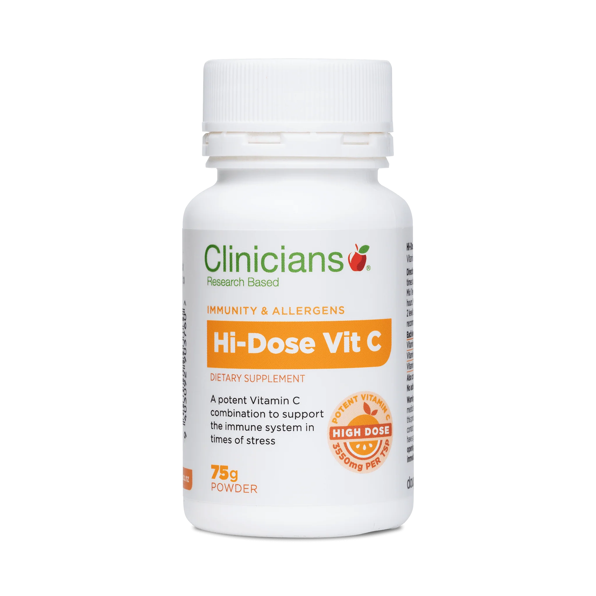 Clinicians Hi-Dose Vit C Powder - Net Pharmacy