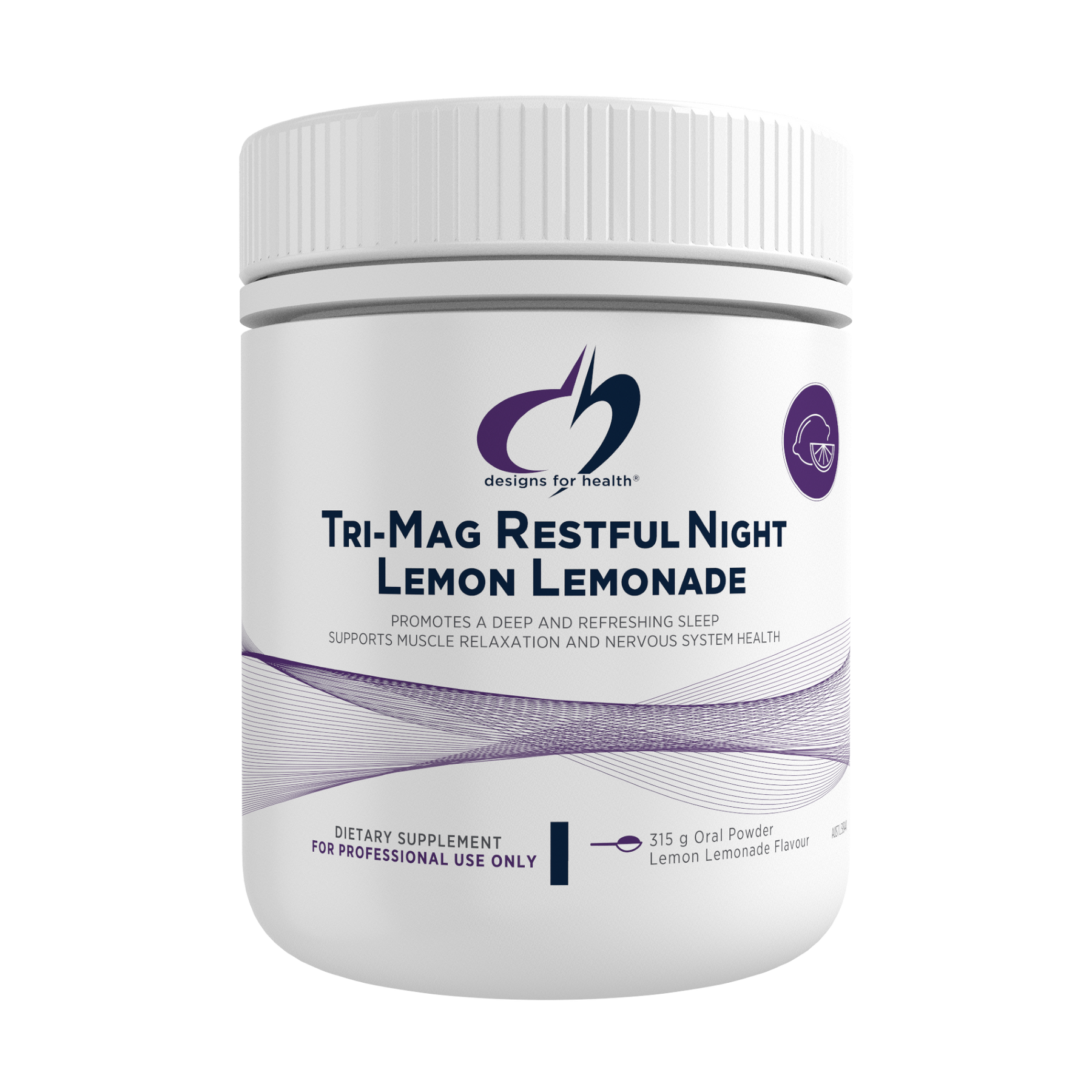 Designs for Health Tri-Mag Restful Night Powder - Lemon Lemonade Flavo ...