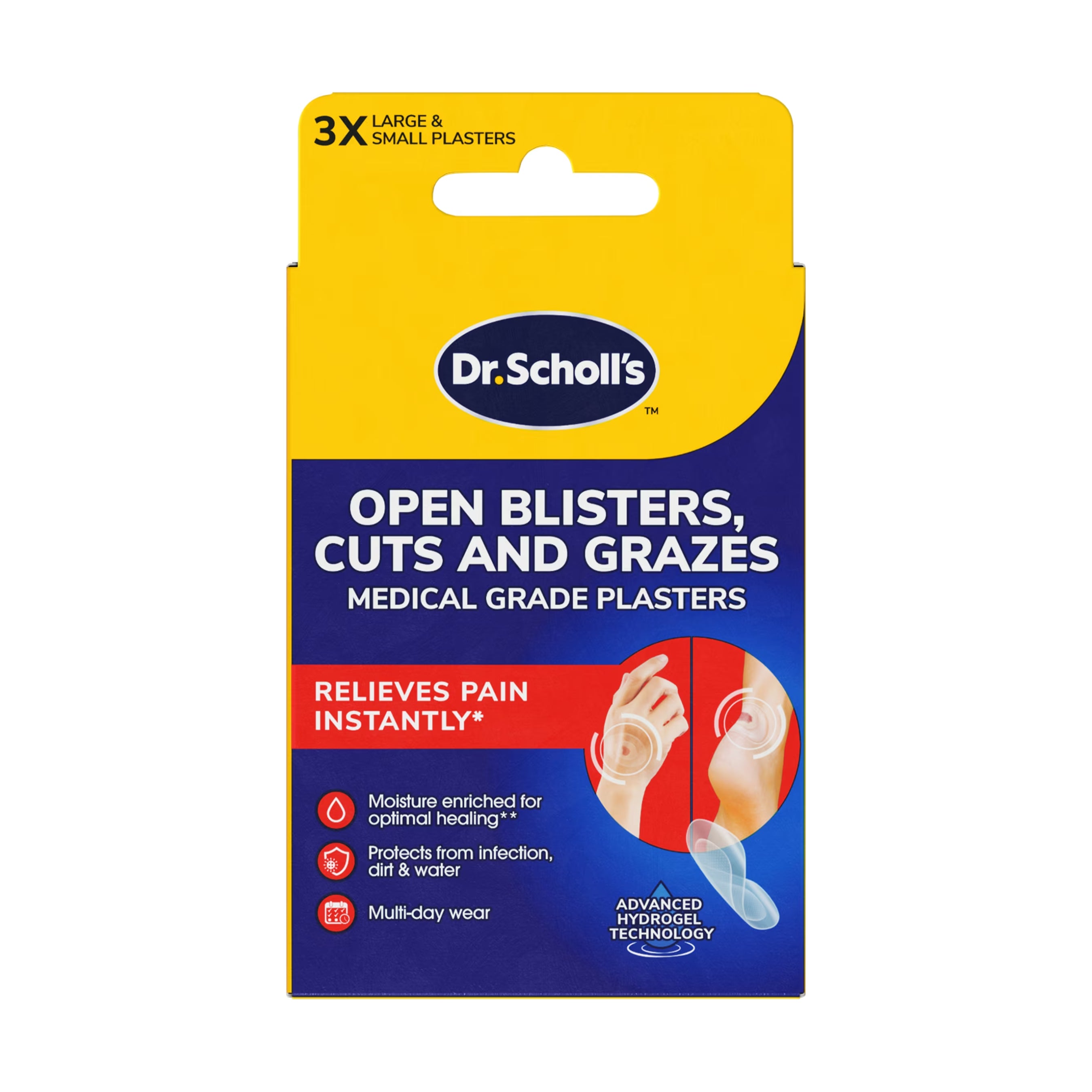 Dr Scholl's Open Blisters Cuts and Grazes Medical Grade Plasters - Net ...