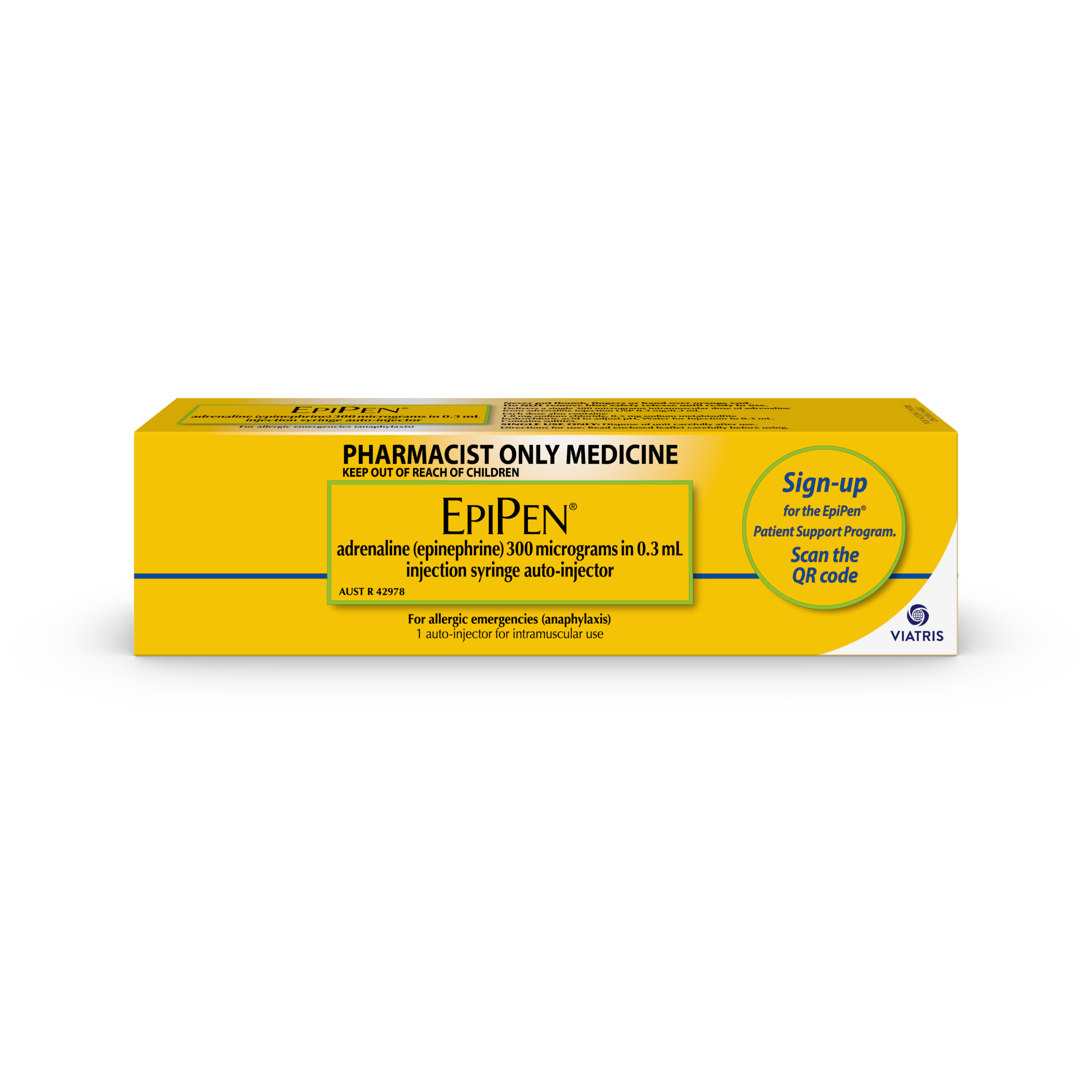 EpiPen Adult Adrenaline 300mcg/0.3mL Auto-Injector - Net Pharmacy