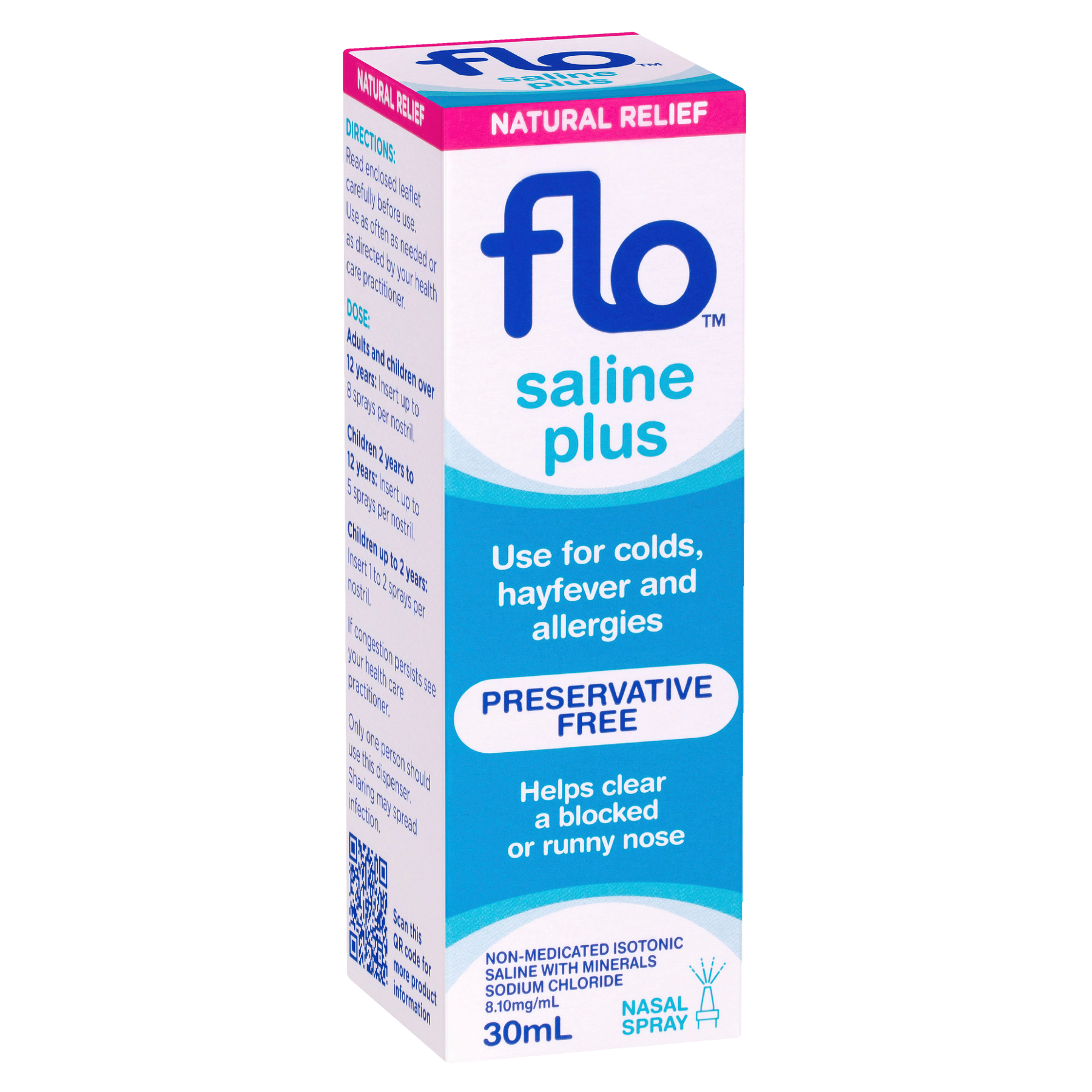 FLO Saline Plus Nasal Spray - Net Pharmacy