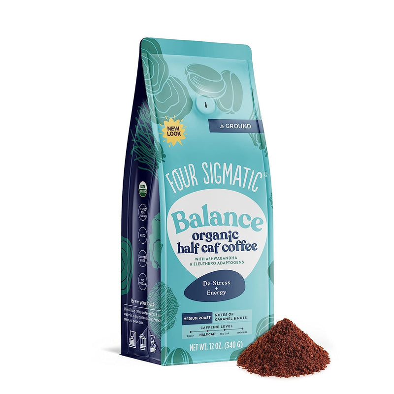 Four Sigmatic Balance Organic Half Caf Ground Coffee - Net Pharmacy