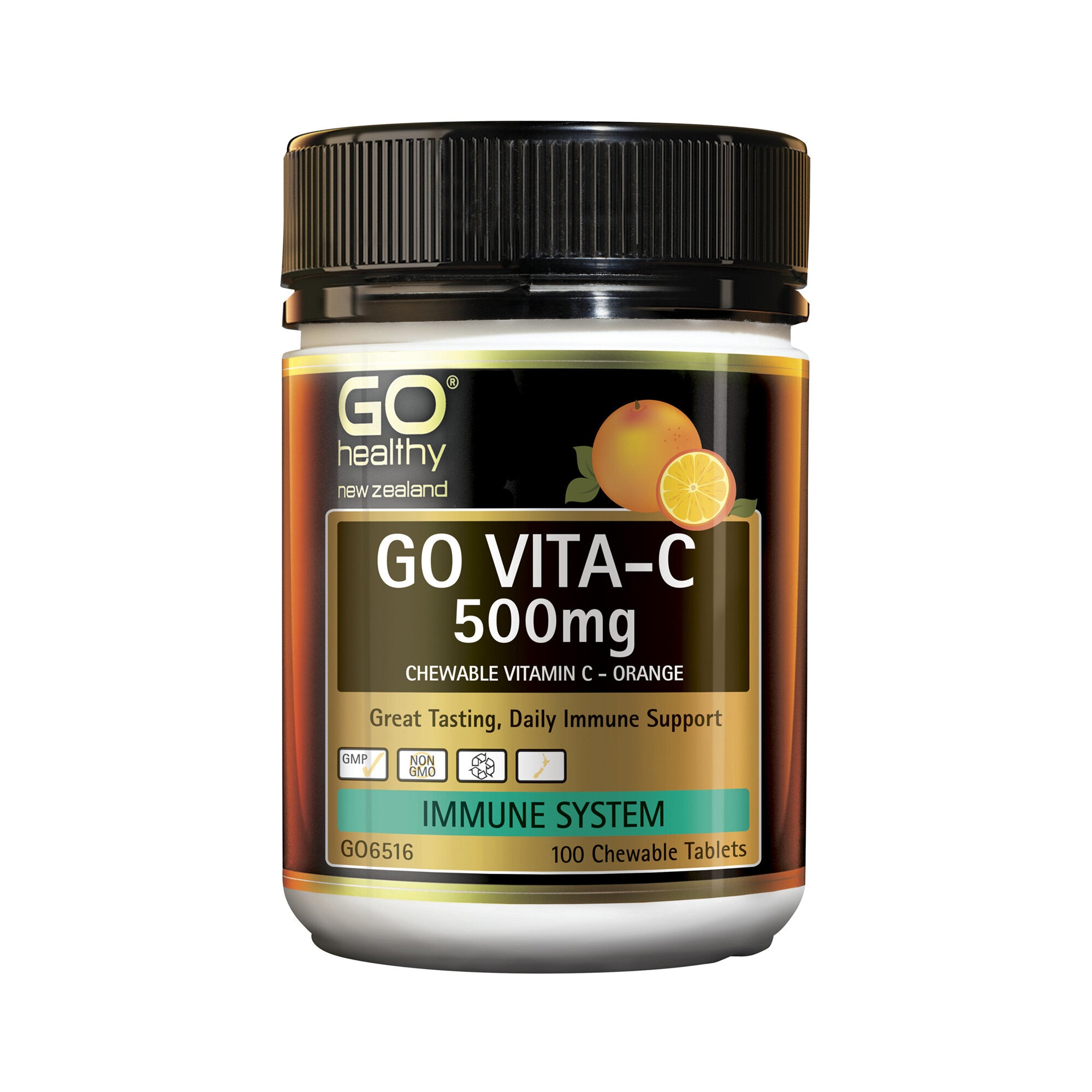 GO Healthy Go Vita-C 500mg Chewable Vitamin C - Orange - Net Pharmacy
