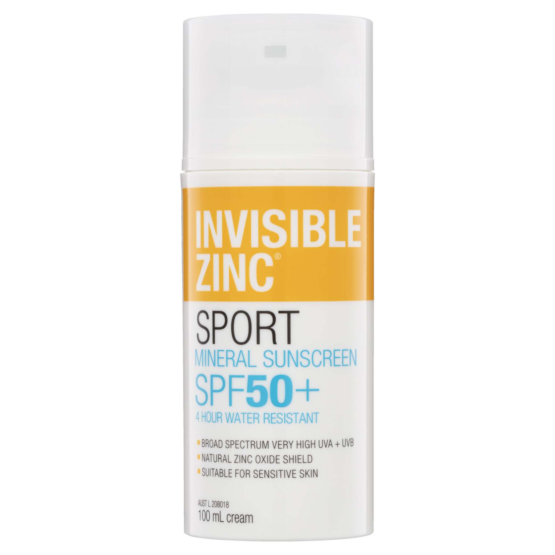 Invisible Zinc Sport Mineral Sunscreen SPF 50+ - Net Pharmacy