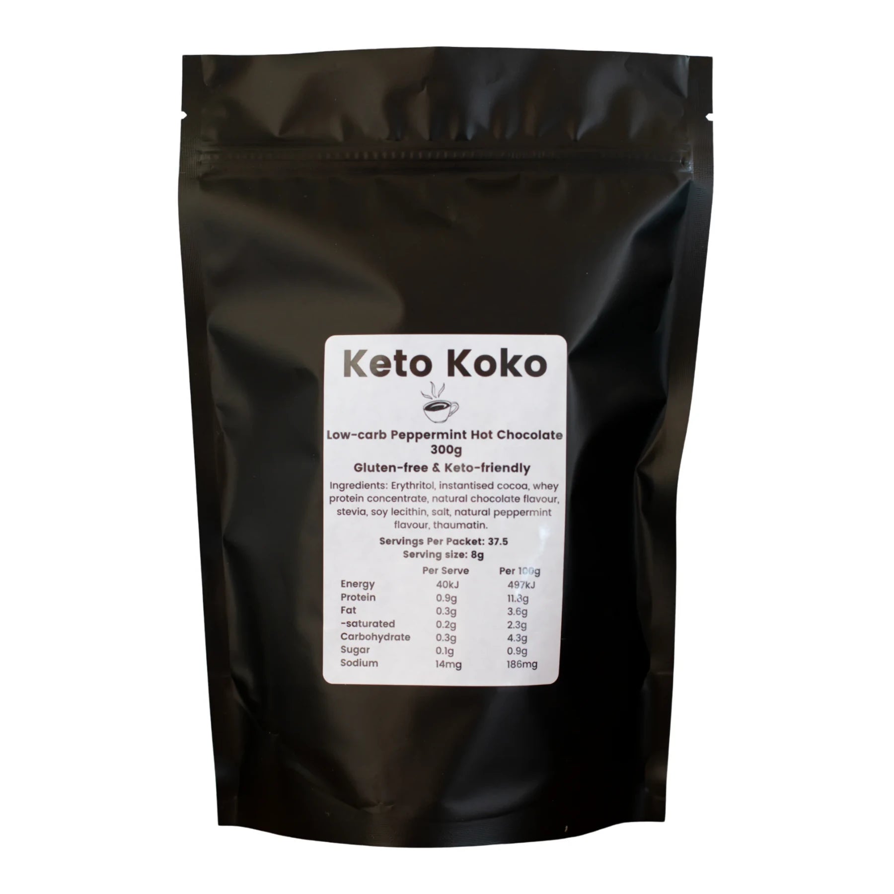 Keto Koko Low-carb Hot Chocolate Mix - Peppermint - Net Pharmacy