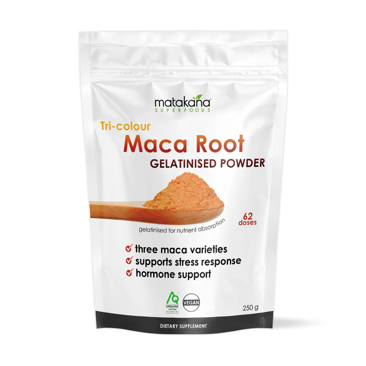 Matakana Superfoods Tri-Colour Maca Root Gelatinised Powder - Net Pharmacy