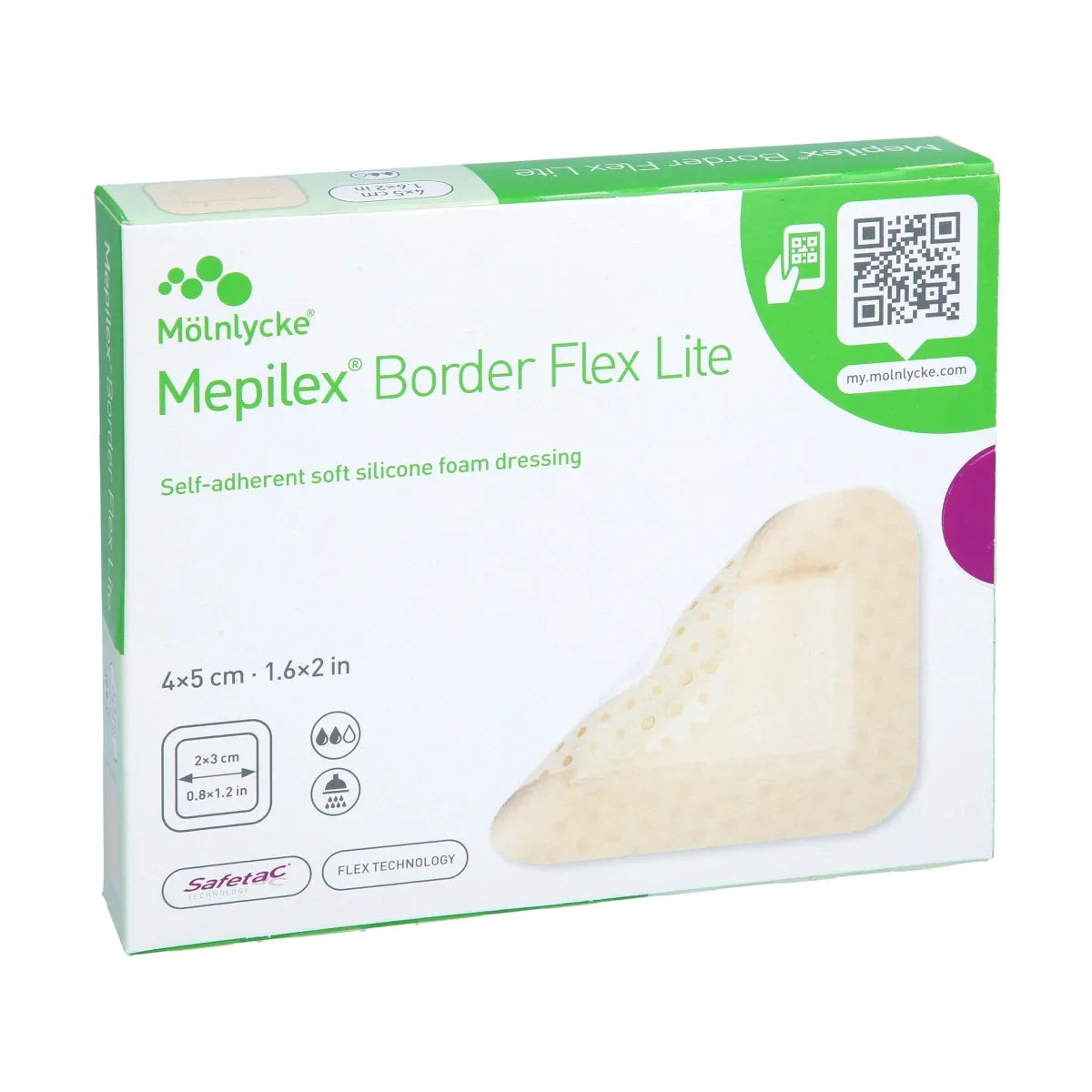 Mepilex Border Flex Lite Self-adherent Soft Silicone Foam Dressing ...