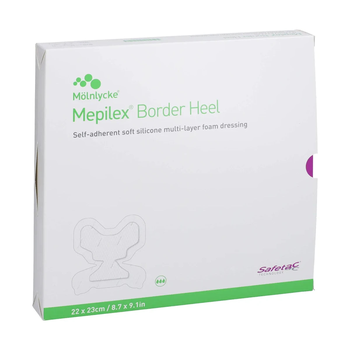 Mepilex Border Heel Self-adherent Soft Silicon Multi-layer Foam Dressi ...