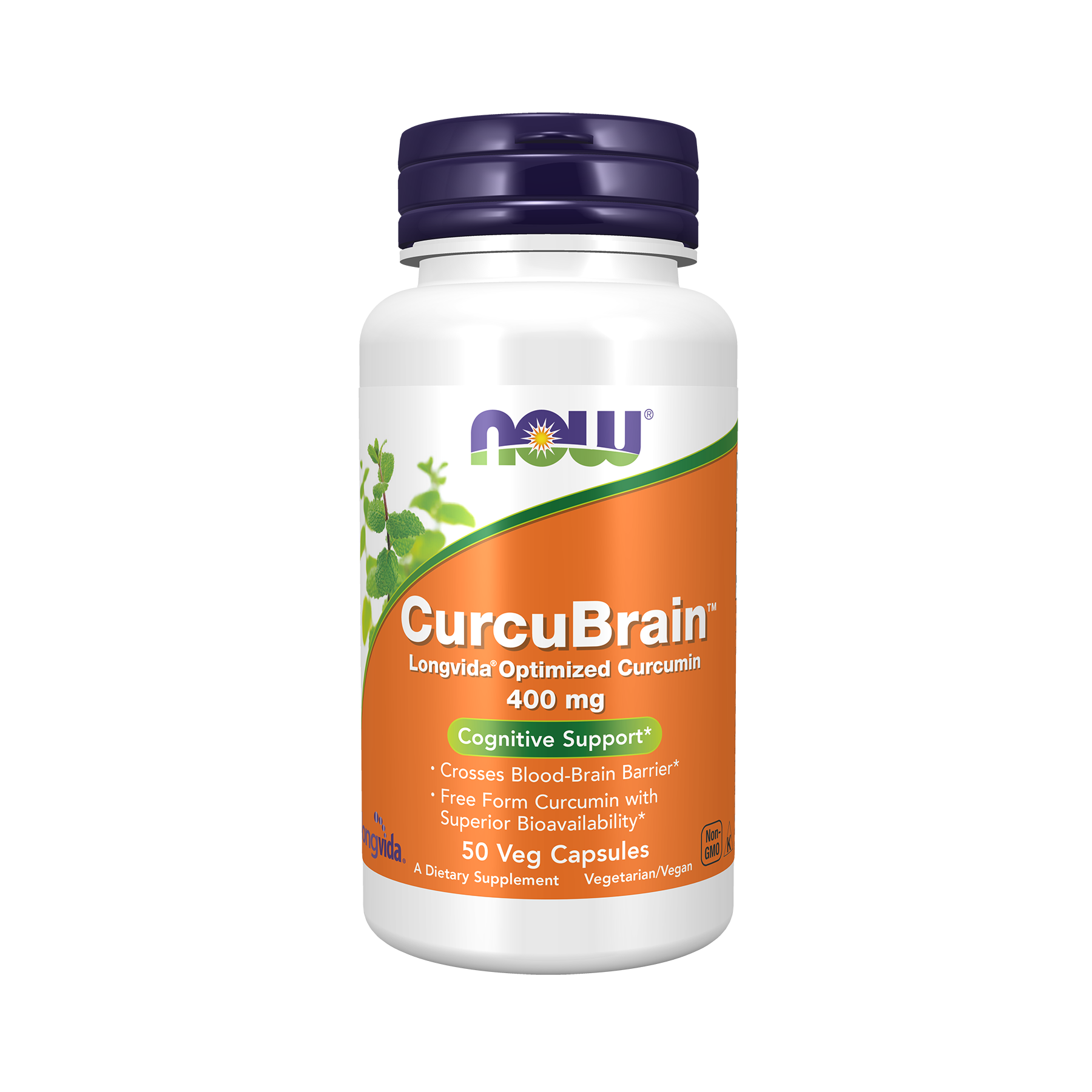 NOW Foods CurcuBrain Longvida Optimized Curcumin 400mg - Net Pharmacy
