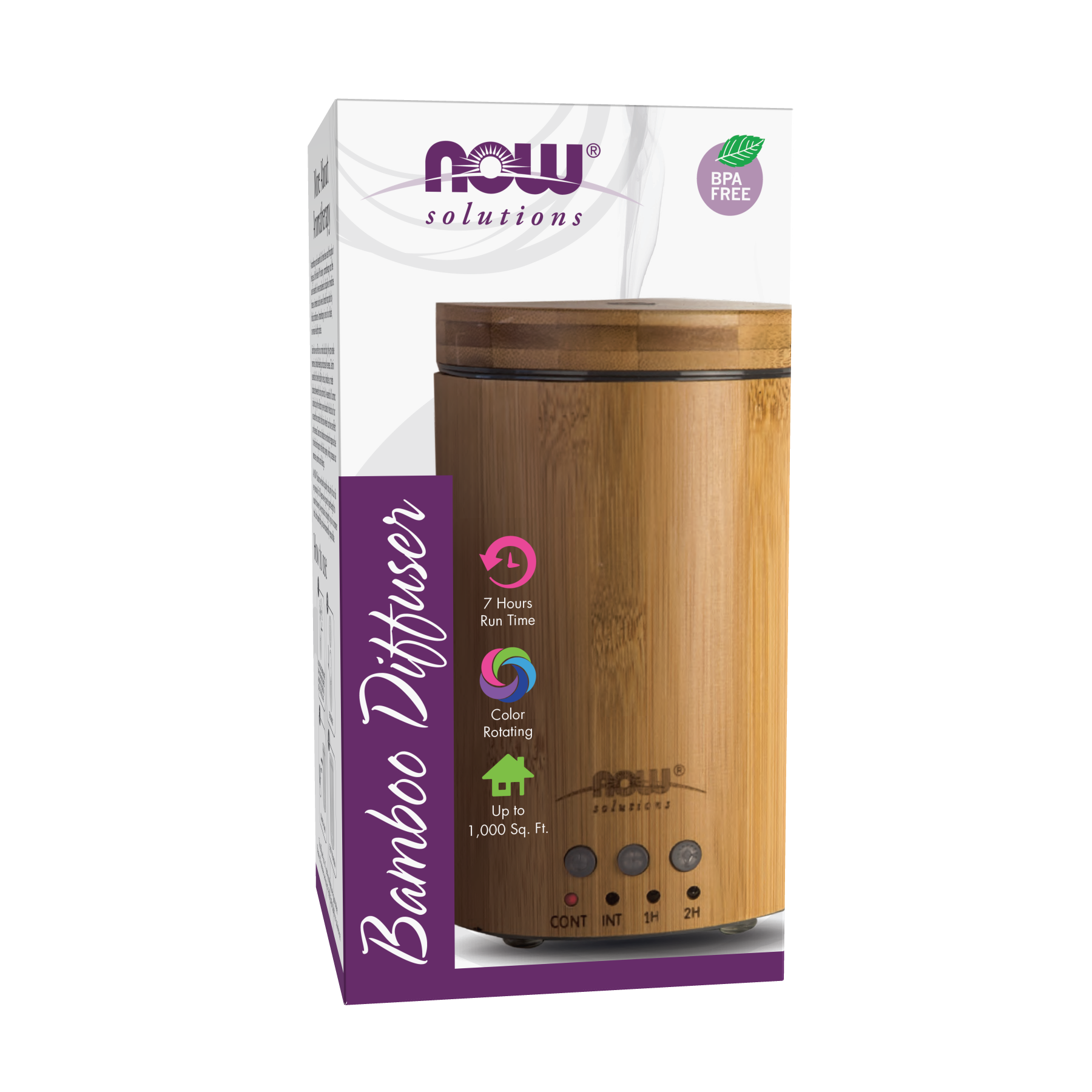 NOW Solutions Ultrasonic Oil Diffuser - Bamboo - Net Pharmacy