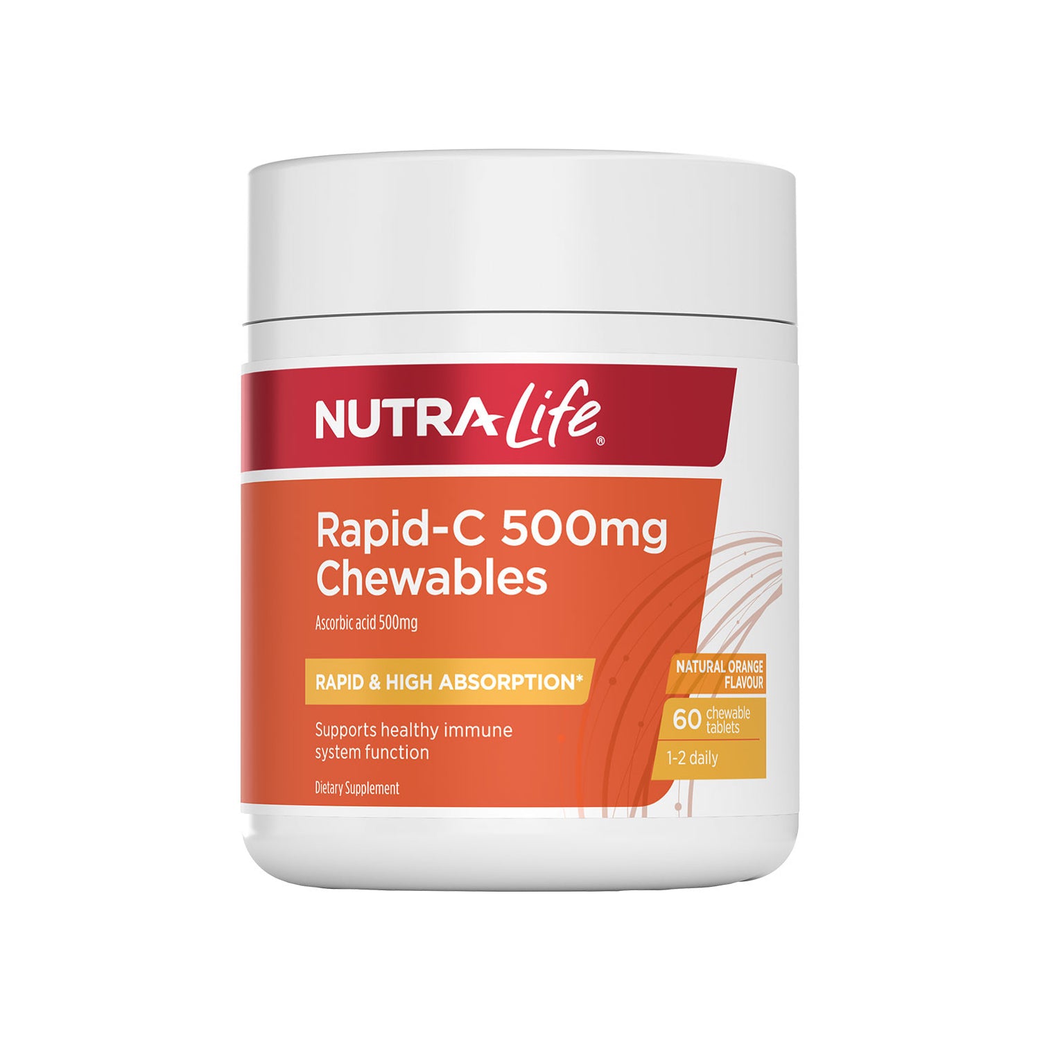 Nutra-Life Rapid-C 500mg Chewables - Net Pharmacy