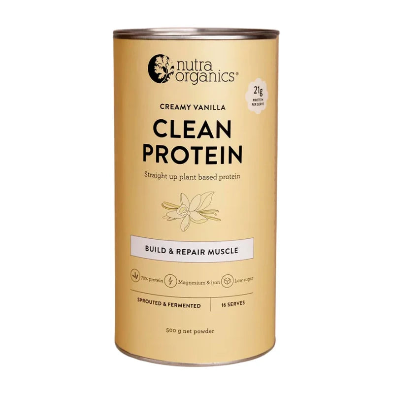 Nutra Organics Clean Protein - Creamy Vanilla - Net Pharmacy