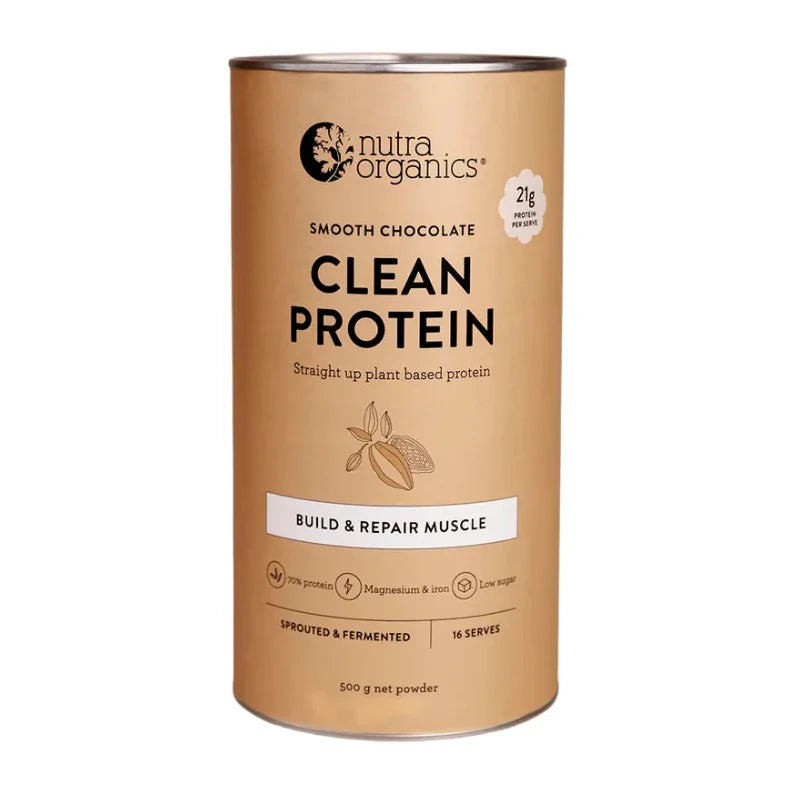 Nutra Organics Clean Protein - Smooth Chocolate - Net Pharmacy