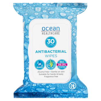 Ocean Healthcare Antibacterial Wipes - Net Pharmacy