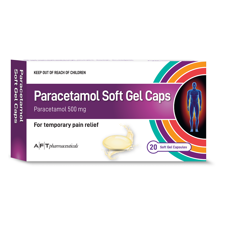Paracetamol & Caffeine Soft Gel Caps - Net Pharmacy