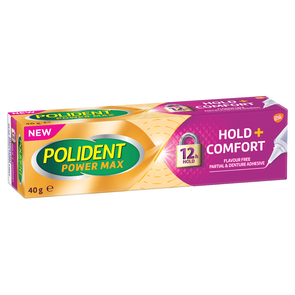 Polident Power Max Hold + Comfort Partial & Denture Adhesive - Net Pharmacy
