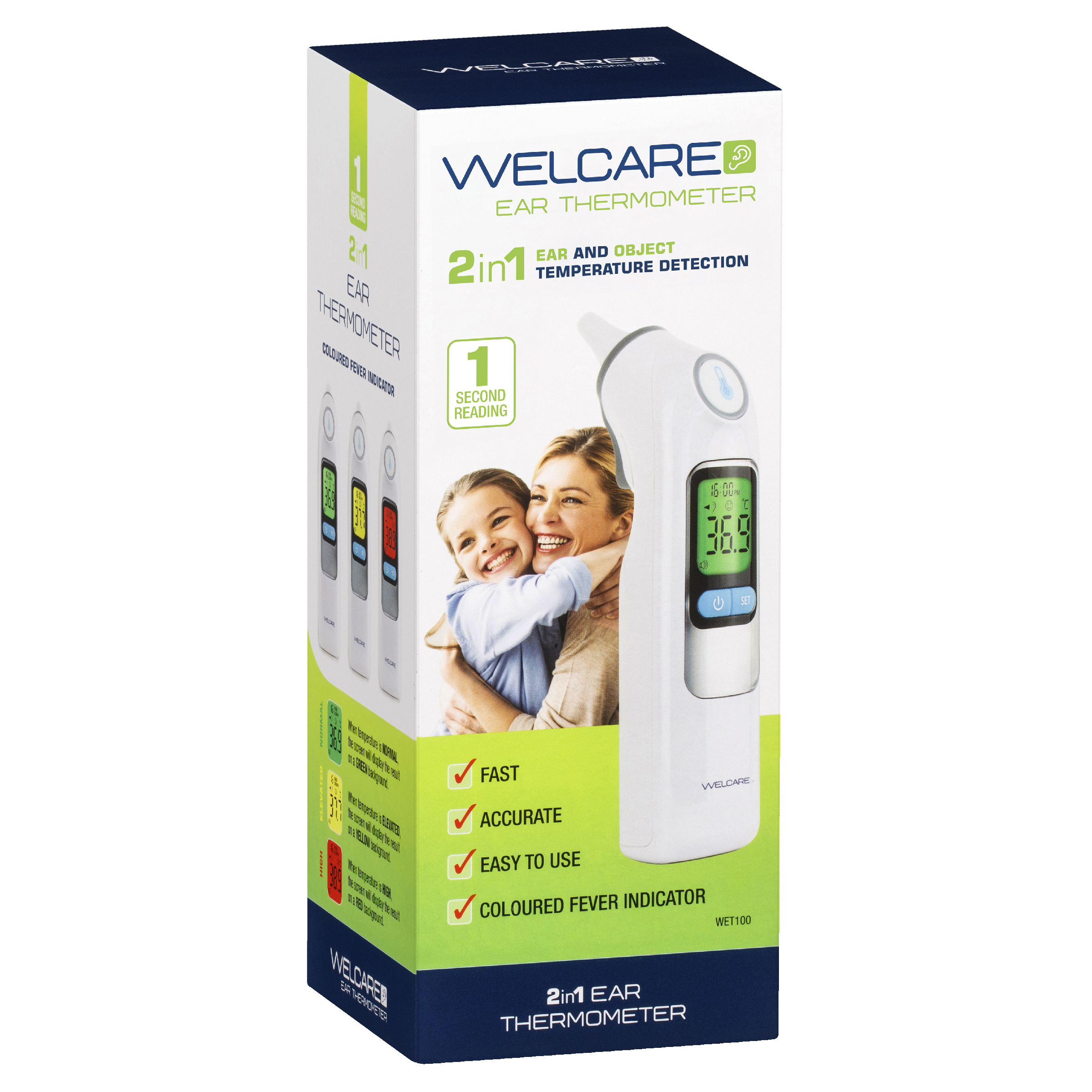 Welcare WET100 2in1 Ear Thermometer - Net Pharmacy