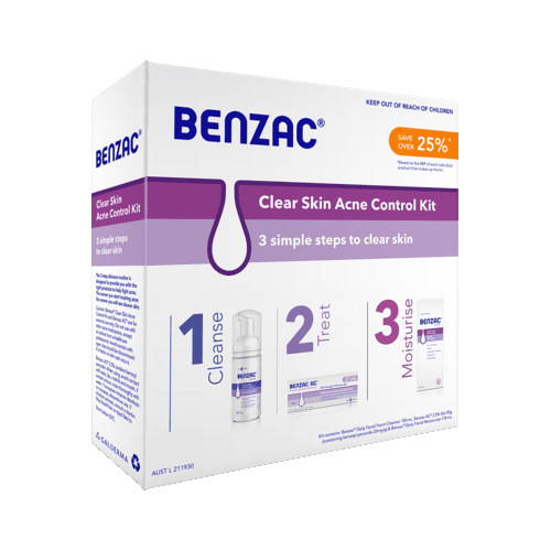 Benzac Clear Skin Acne Control Kit - Net Pharmacy