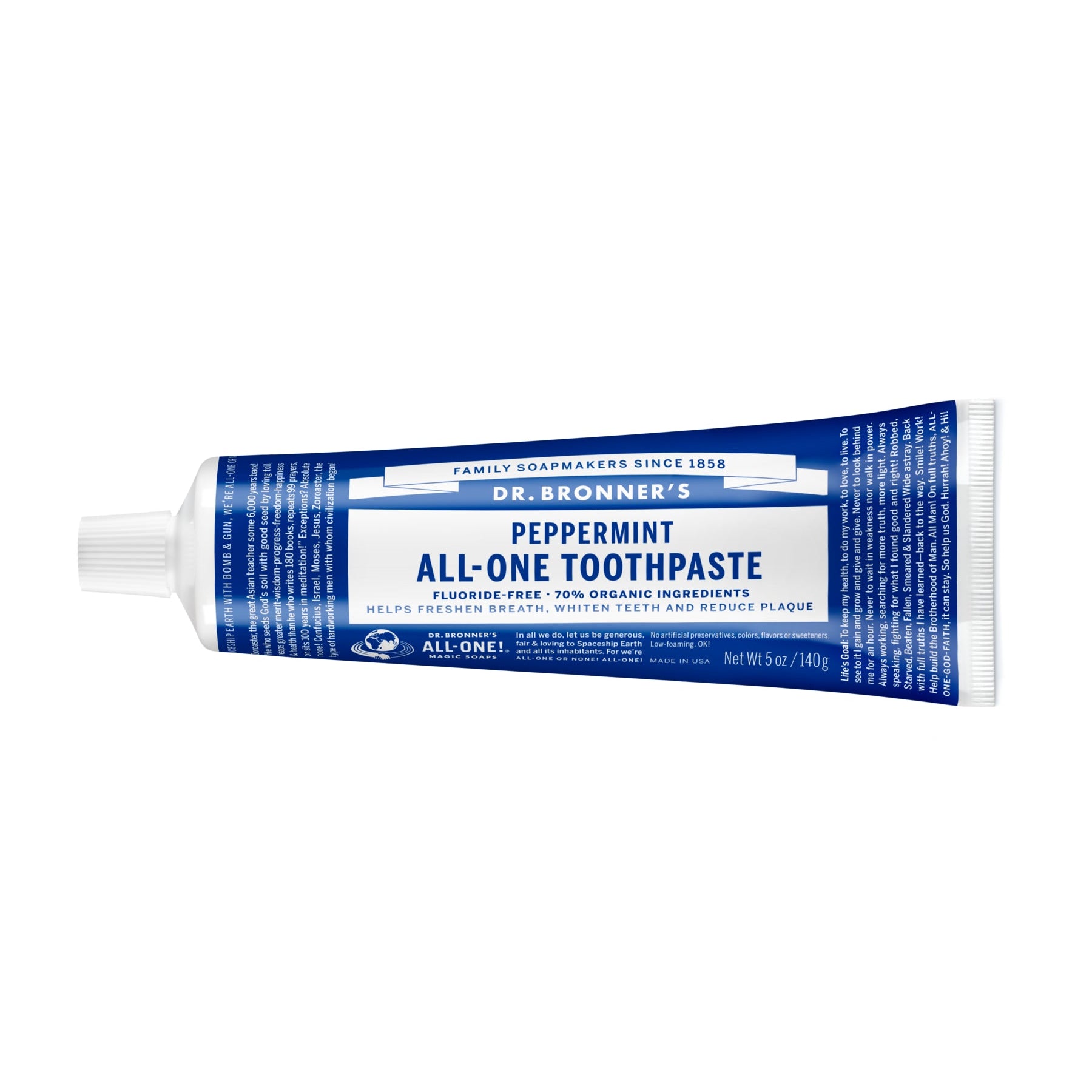 Dr. Bronner's All-One Toothpaste - Peppermint - Net Pharmacy