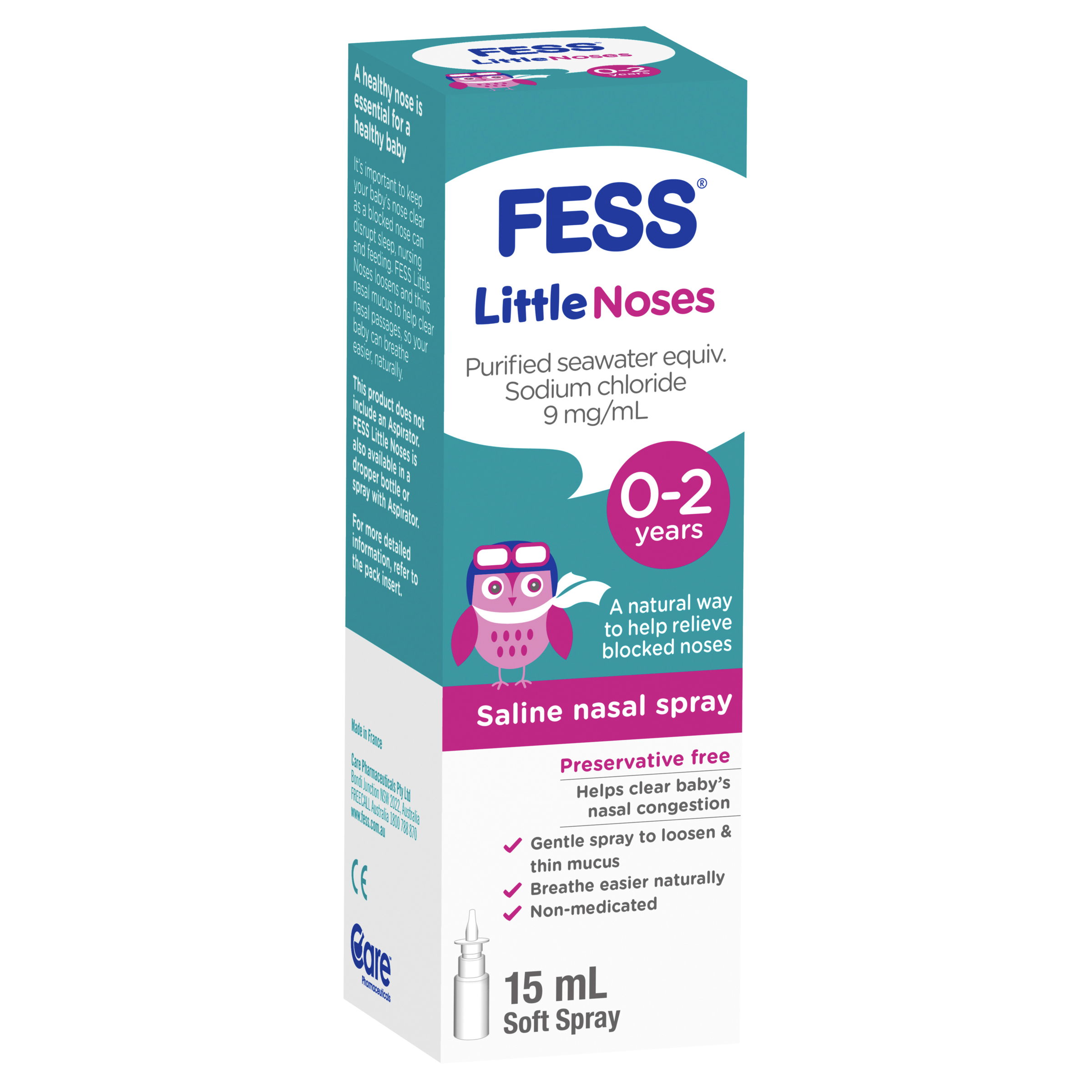 Fess Little Noses Saline Nasal Spray - Net Pharmacy
