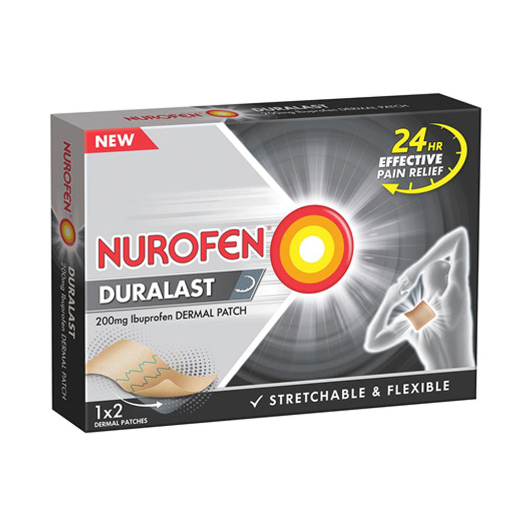 Nurofen Duralast 200mg Ibuprofen Dermal Patch - Net Pharmacy