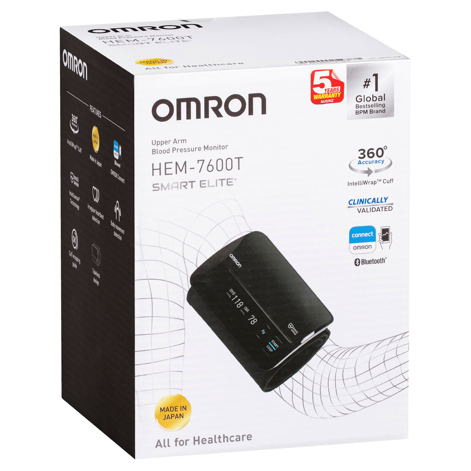 Omron HEM-7600T Smart Elite+ Blood Pressure Monitor - Net Pharmacy