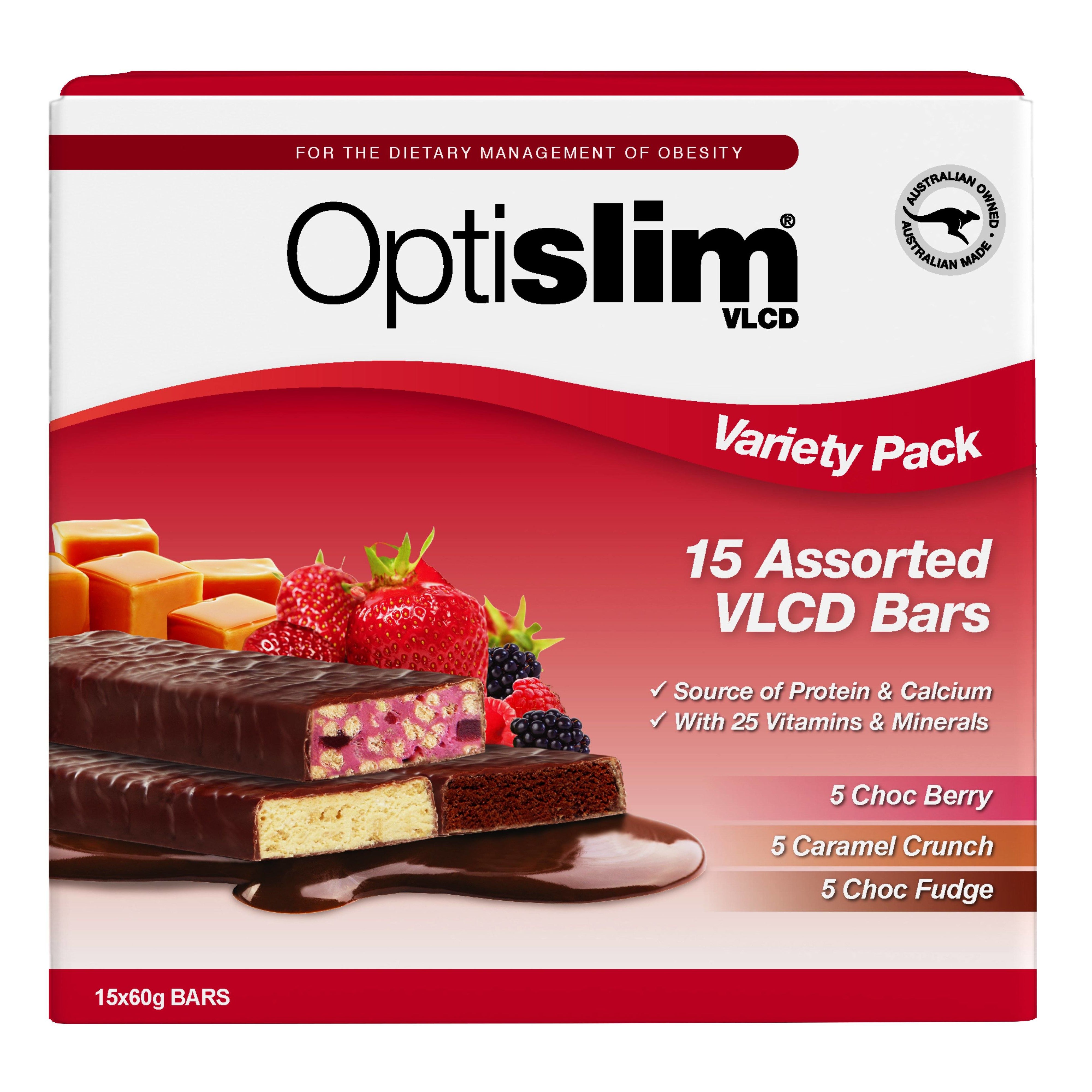 Optislim VLCD Bars Variety Pack - Net Pharmacy