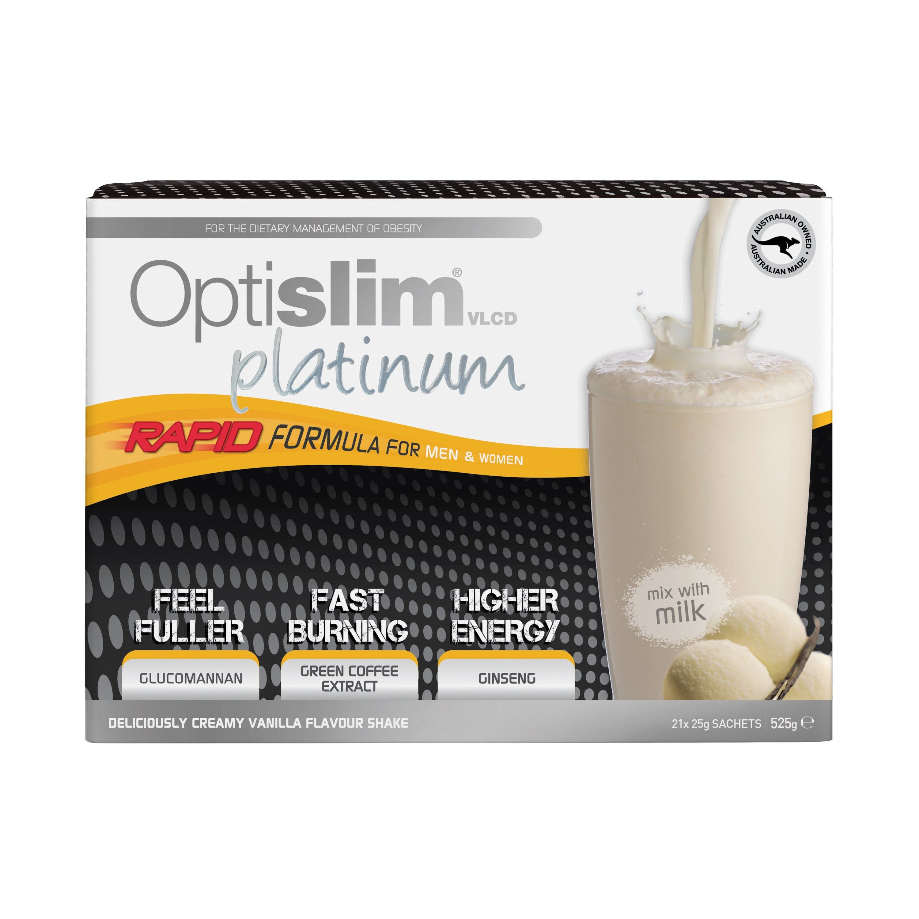 Optislim VLCD PLATINUM Shake Vanilla - Net Pharmacy