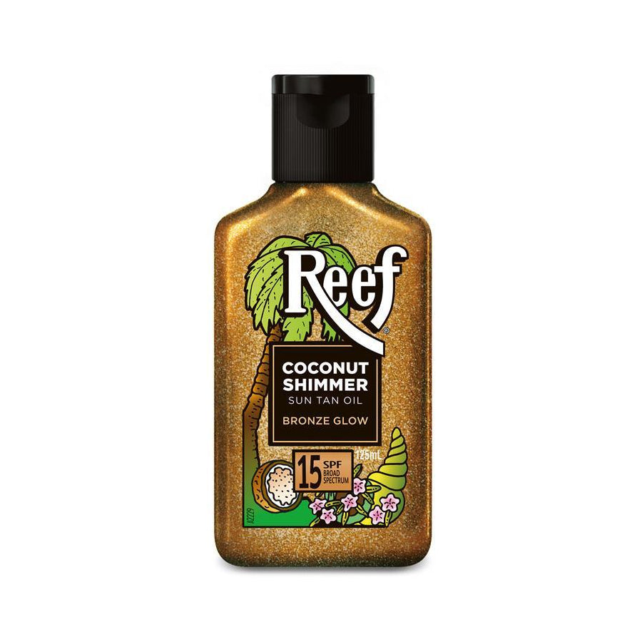 Reef Coconut Shimmer Sun Tan Oil Bronze Glow SPF 15 - Net Pharmacy