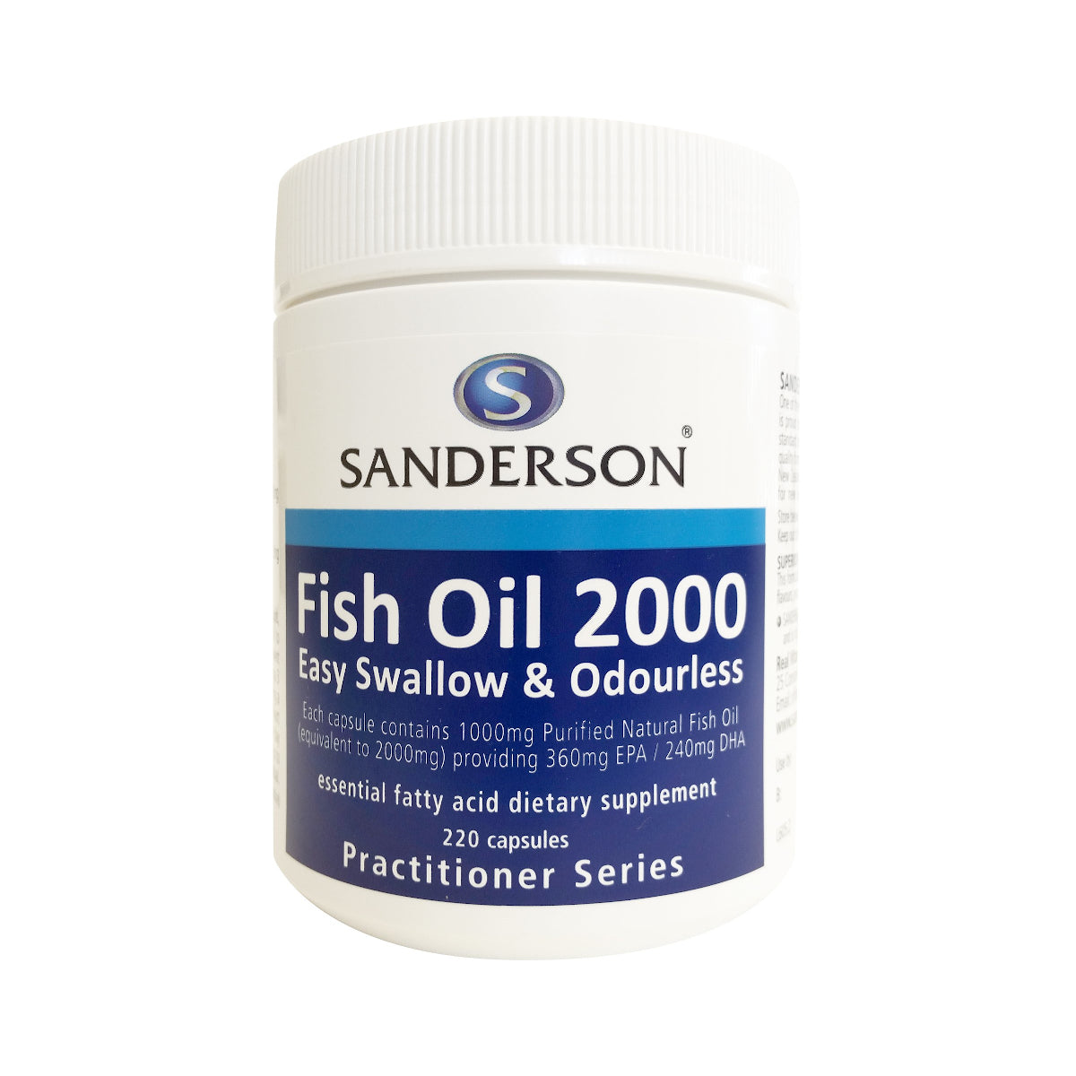Sanderson Fish Oil 2000 Easy Swallow & Odourless - Net Pharmacy