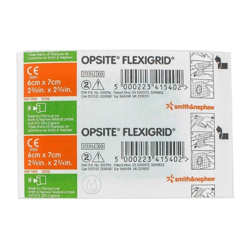 Smith & Nephew OPSITE FLEXIGRID Waterproof Film Dressings - Net Pharmacy