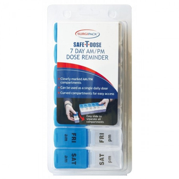 SurgiPack Safe-T-Dose 7 Day AM/PM Dose Reminder - Net Pharmacy