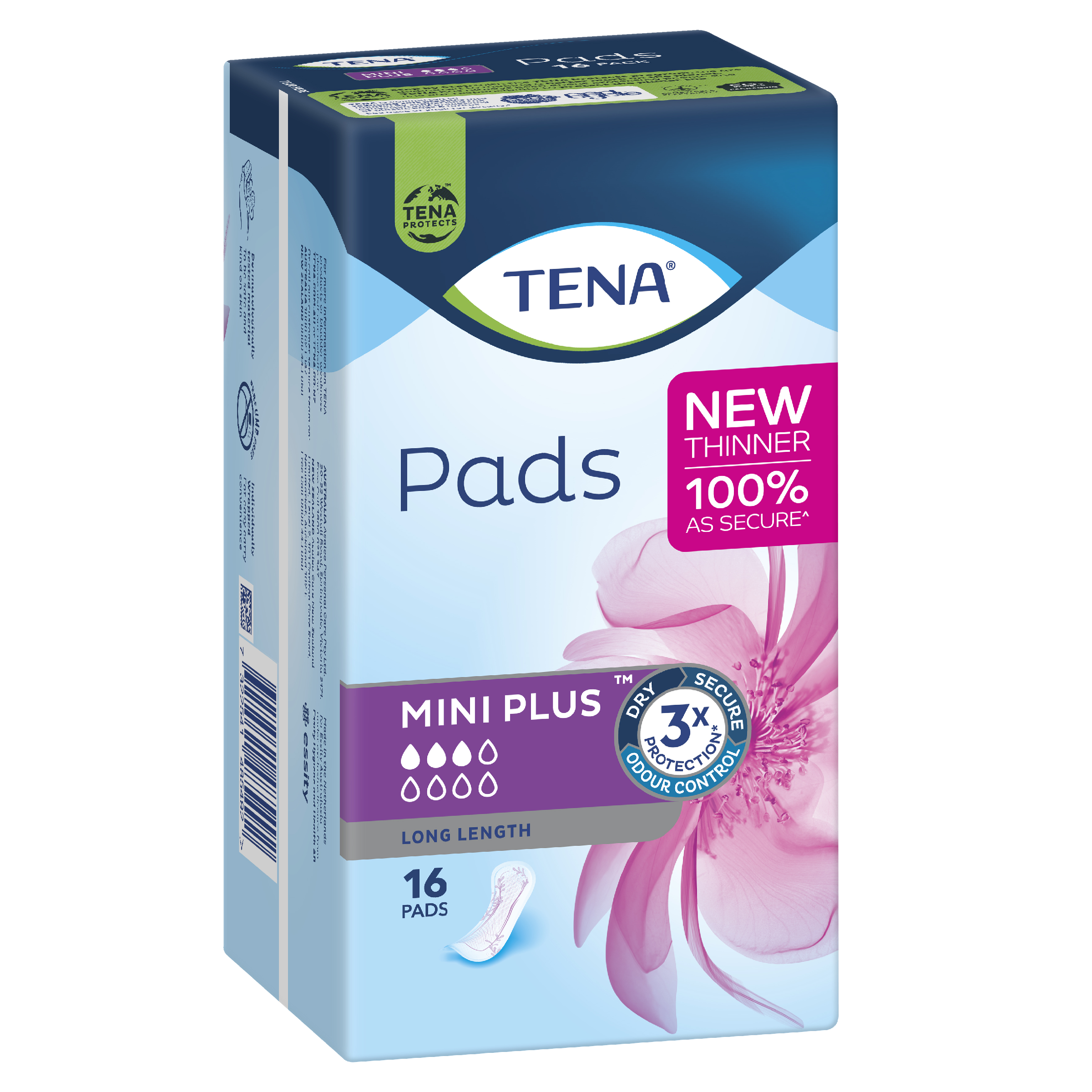 TENA Pads - Mini Plus Long Length - Net Pharmacy